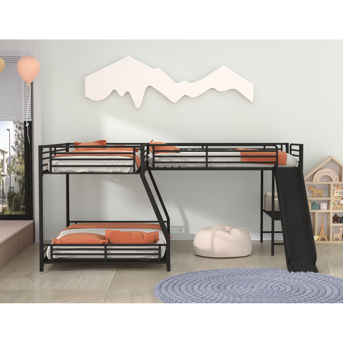 Isabelle & Max™ Dace Twin Iron Triple / Quad Bunk Bed by Isabelle & Max ...